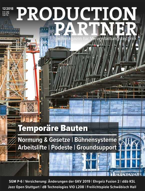 Temporäre Bauten als Schwerpunkt der neuen PRODUCTION PARTNER 12|2018 ...