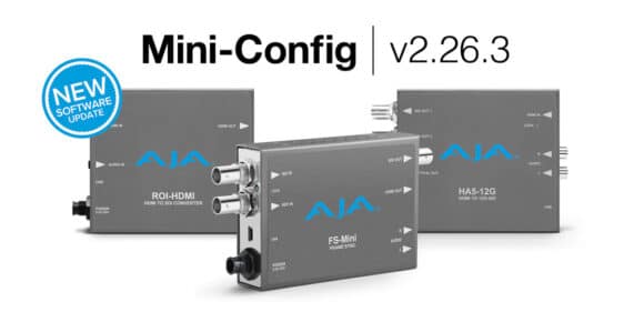 Software-Update erweitert die Funktionalität der AJA Mini-Converter ...