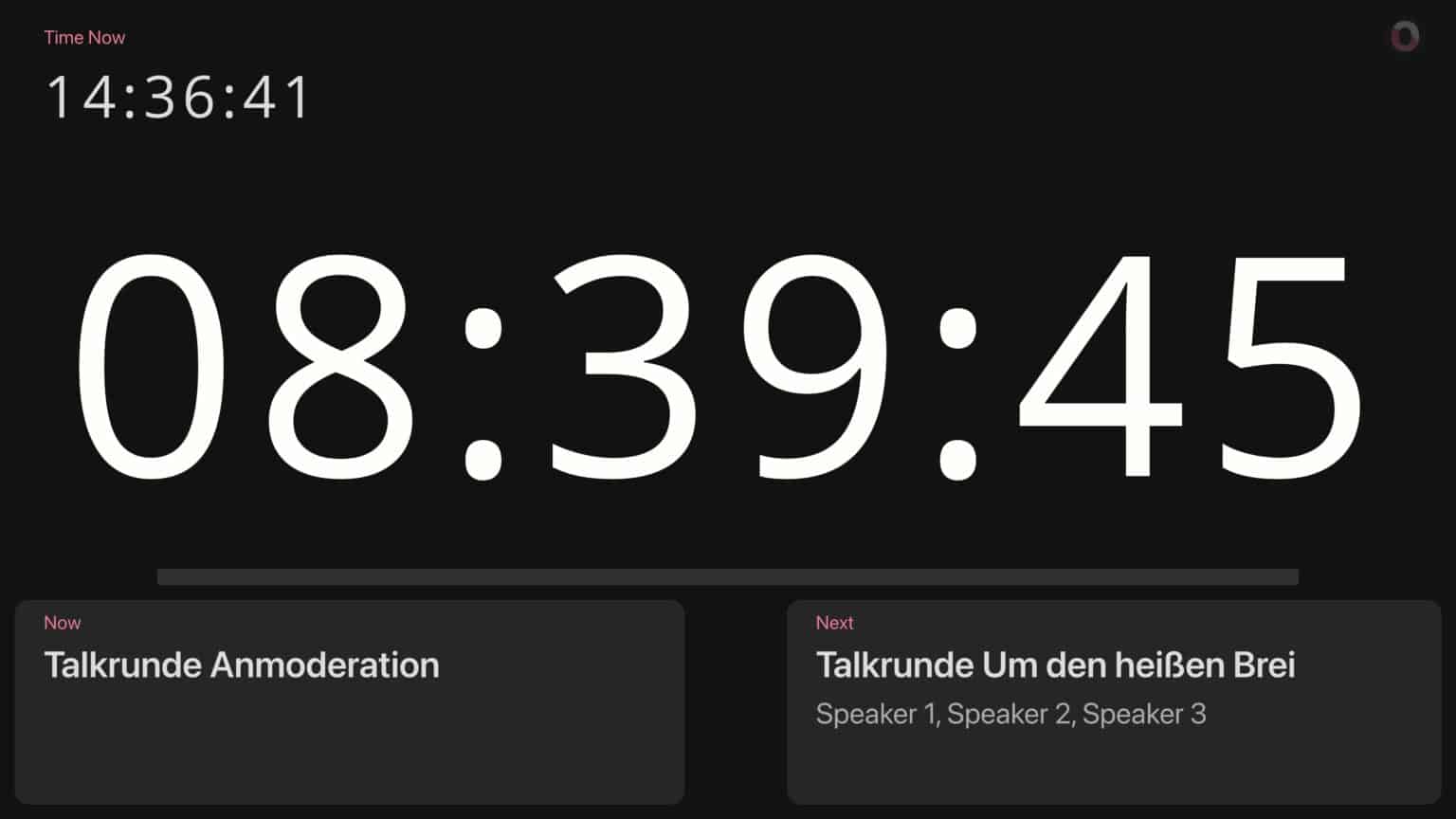 Ontime – Open Source Timer und Ablaufplan | Production Partner